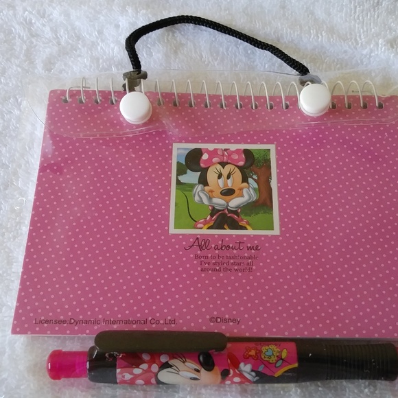 Accessories | Minnie Mouse Pink Autograph Book With Pen | Poshmark